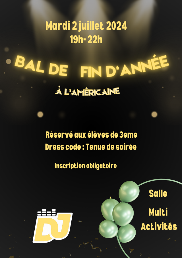Bal de fin d'année 2024 - Collège Diderot